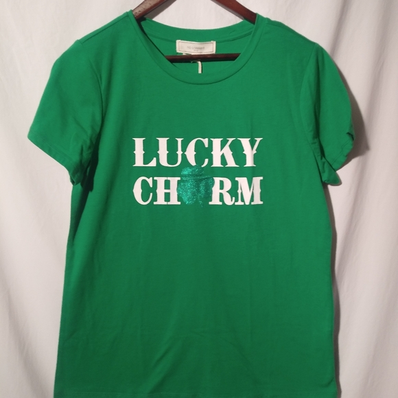 No Comment | Tops | Nwt Lucky Charm Green Tshirt L By No Comment | Poshmark